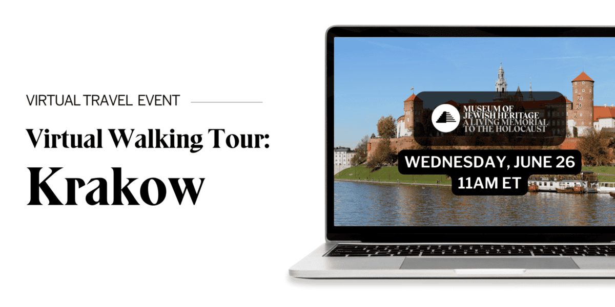 Virtual Walking Tour: Celebrating Heritage and Tradition at the Krakow Jewish Culture Festival